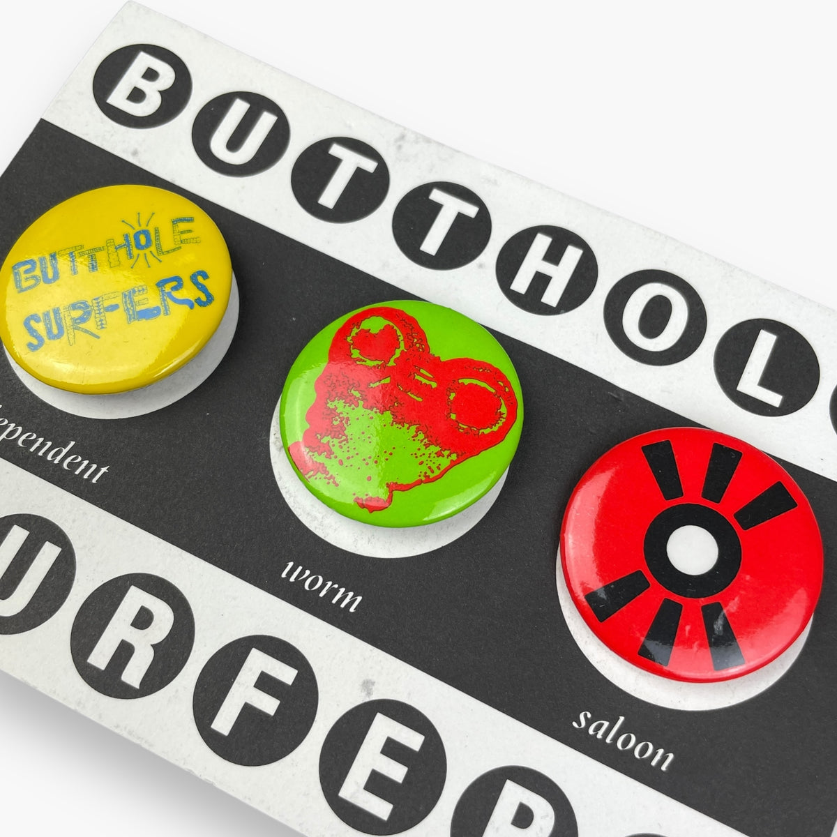 1993 BUTTHOLE SURFERS BADGE SET – JERKS™