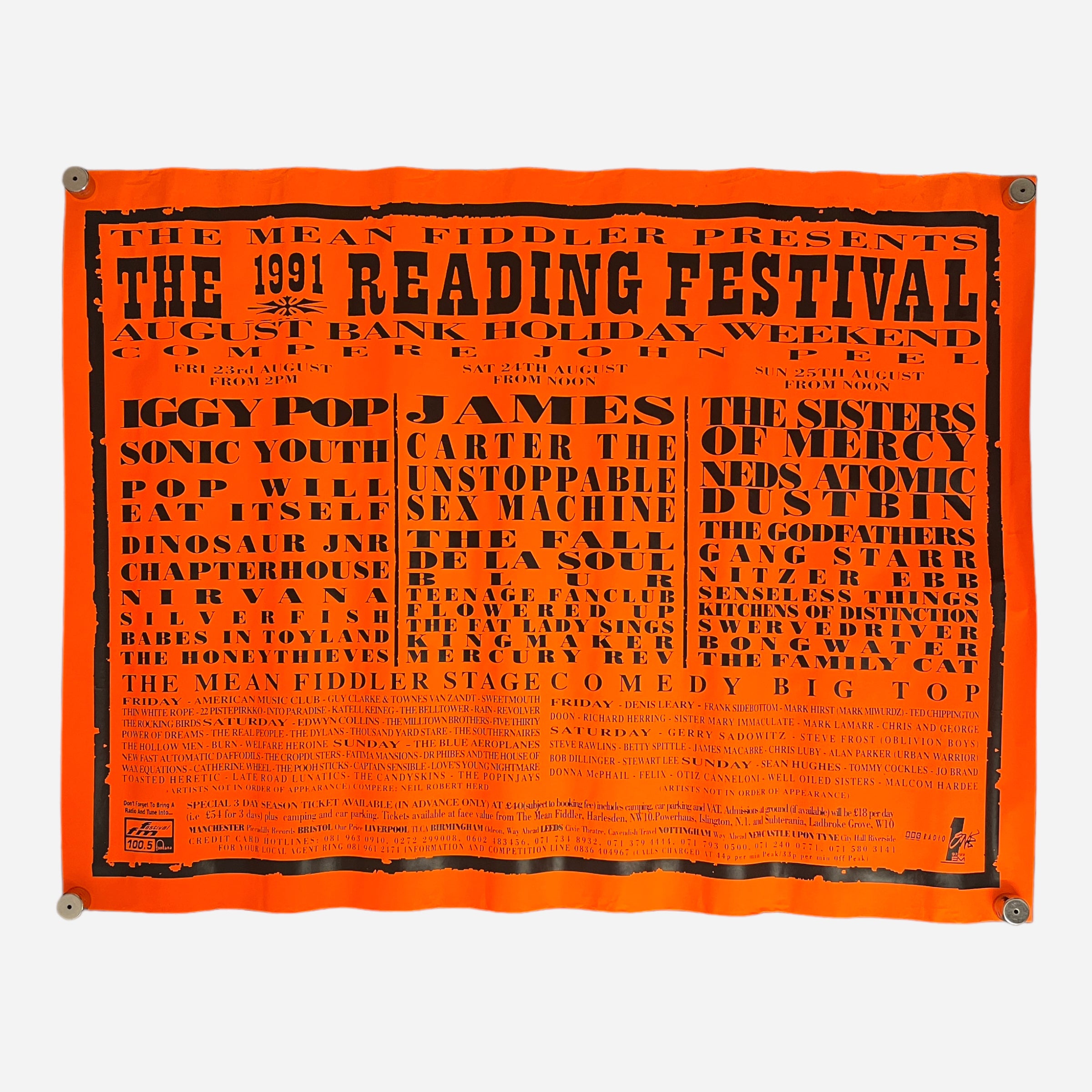 1991 READING FESTIVAL POSTER – JERKS™